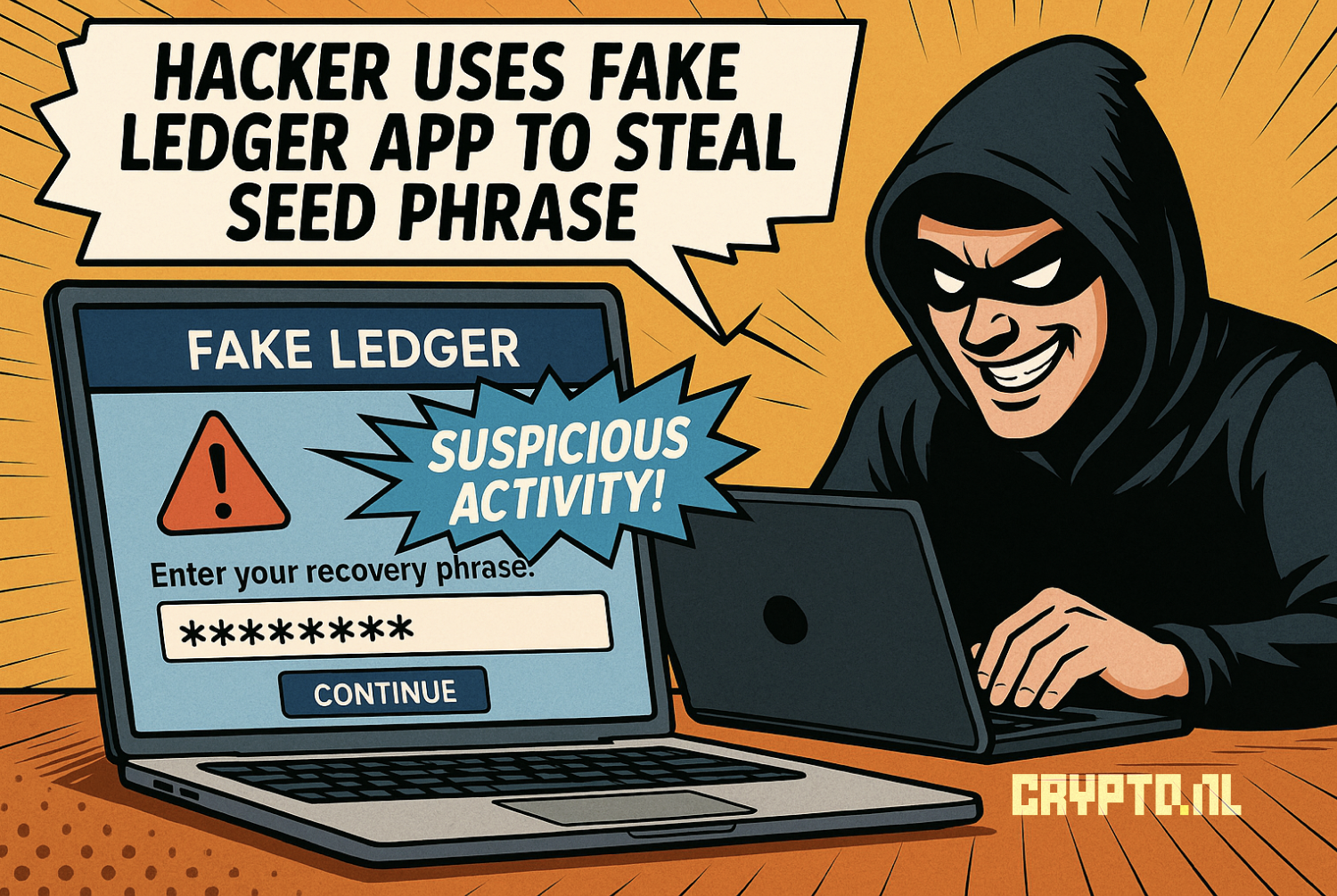 Nep Ledger-app op Mac rooft crypto in seconden