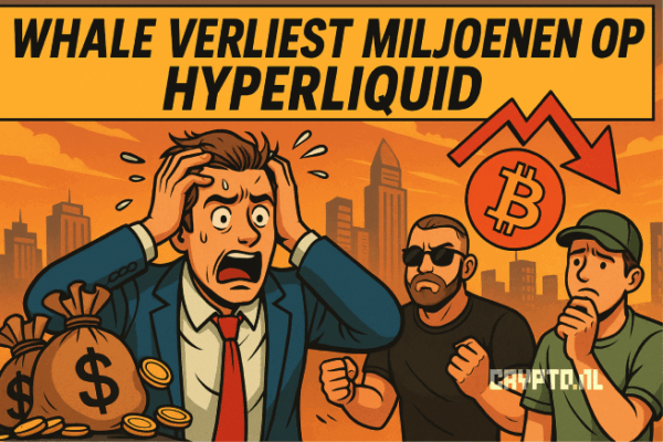 Whale verliest miljoenen op Hyperliquid en stoot James Wynn van de troon